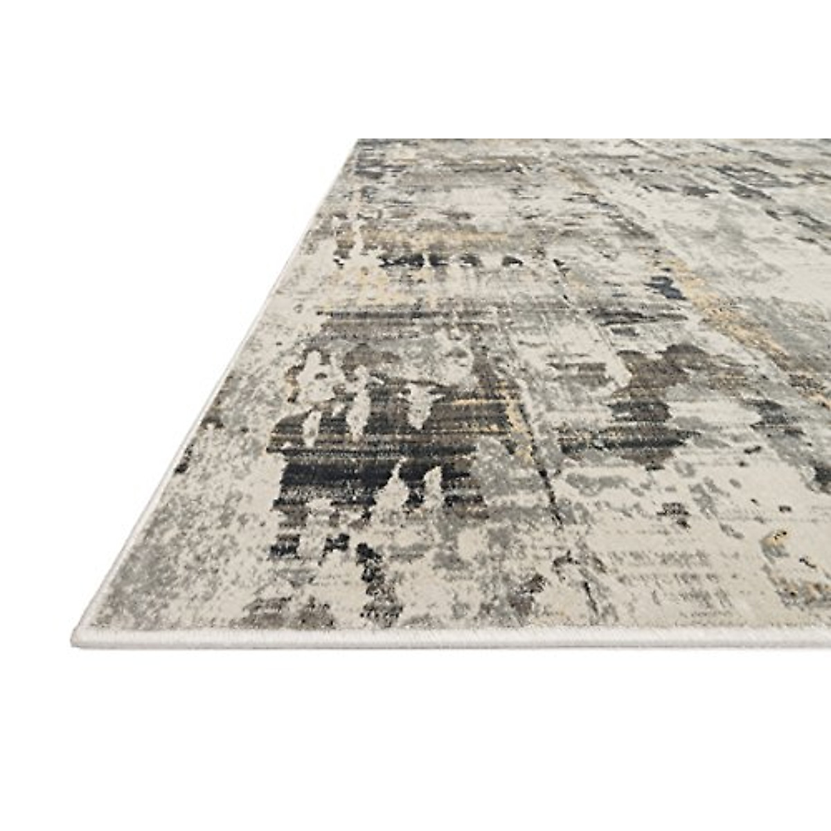 Loloi Cascade Collection Abstract Area Rug, 2'-7" x 12'-0", Ivory/Natural