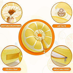 SuplutuX Inflatable Dog Cone, Protective Inflatable Collar for Jumbo Dogs, Soft Adjustable Pet Cone Alternative After Surgery for Wound Healing and Prevent from Biting or Scratching,XL(18"-22.5")