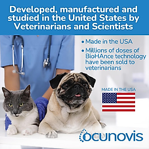 Sentrx Ocunovis Gel Eye Drops for Dogs & Cats, Eye Lube for Dogs Allergy Relief Lubricant, Dogs with Dry Eyes, Artificial Tears, 10 ml
