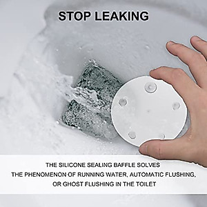 4 Pack Replacement for Vormax Toilet Tank Flapper Seal Gasket 3’’, Silicone Toilet Flapper Seal Compatible with American Standard 7381424-100.0070A