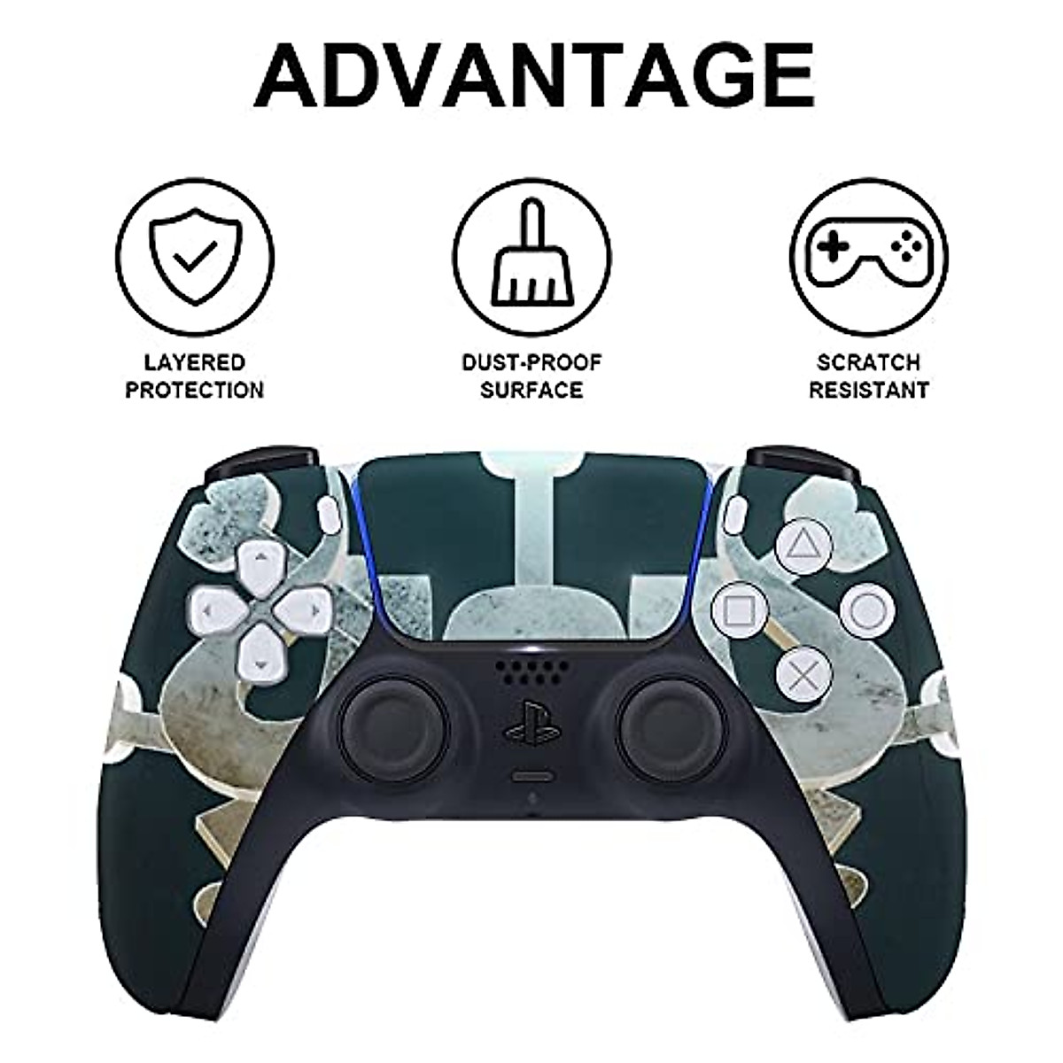 PlayStation 5 Digital edition version sticker protective cover, One Piece Beasts Pirates ps5 controller protective shell (compatible with ps5 Digital edition)