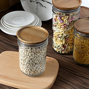 6 Pack Wooden Storage Lids Set,Wooden Lids for Ball,Kerr [Jar]s,Food Grade Material,100% Fit & Airtight for [Wide] [Mouth] [Mason] [Mason] [Jar]s