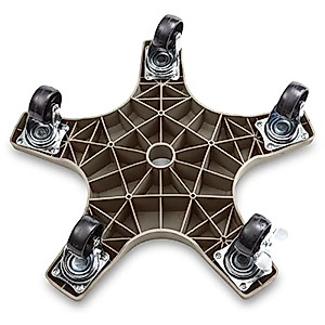 Down Under Plant Caddie Bosmere S18450, Heavy Duty Plant Stand with Wheels, 500lb Capacity, 16-Inch, Light Grey