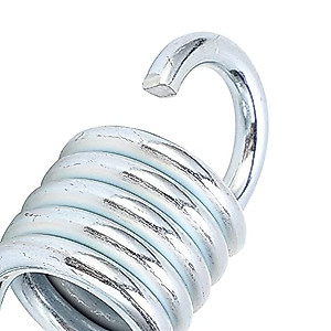 plplaaoo 2Pcs 7mm Hammock Chair Spring,1102.3lb Weight Capacity Heavy Duty Hammock Spring Hooks,Durable Galvanized Iron Extension Spring for Porch Swings Hanging Chairs