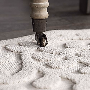 My Texas House by Orian Indoor/Outdoor Bluebonnets Area Rug, 7'9" x 10'10", Natural