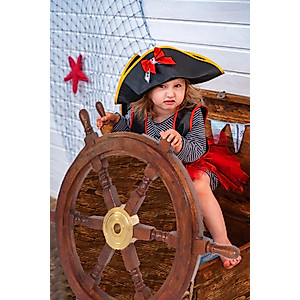 Nautical Specials SH 8763-VC Nautical Sheesham Wood Ship Wheel with Brass Center Home Decoration Gifts (24")