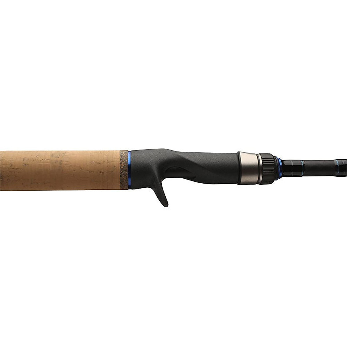 Dobyns Rods Champion XP Series 7’3” Casting Bass Fishing Rod DC733CFH Med-Heavy Fast Action | Modulus Graphite Blank w/Kevlar Wrapping | Fuji Reel Seat | Baitcasting | Line 10-17lb Lure ¼ -¾ oz, Black/Blue