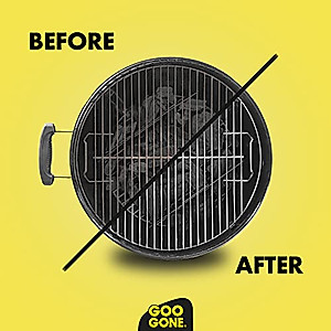 Goo Gone Grill and Grate Cleaner Spray (2 Pack) Cleans and Degreases BBQ Cooking Grates and Racks, Pellet and Electric Smokers- 24 Ounce