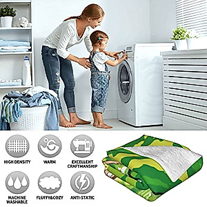 Anime Blanket Flannel Fleece Cartoon Blankets Super Soft Lightweight Plush Throw Blanket for Bed Chair Sofa Couch Living Room Gifts for Kids Adults 50"x40"