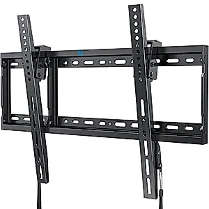 Tilt TV Wall Mount Bracket Low Profile for Most 37-75 Inch LED LCD OLED Plasma Flat Curved Screen TVs, Large Tilting Mount Fits 16-24 Inch Wood Studs Max VESA 600x400mm Holds up to 132lbs by Pipishell
