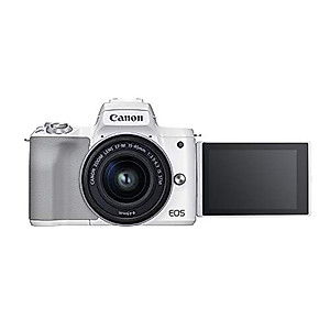 Canon EOS M50 Mark II + EF-M 15-45mm is STM Kit White