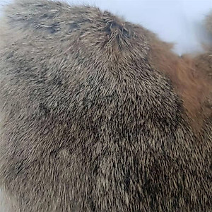 4pcs Assorted Bulk Craft Grade Natural Rabbit Skins Real Quality Rabbit Pelts Perfect for Decoration, Cat/Dog Toys, Sewing, or Crafting Fur Hide 10" by 14"