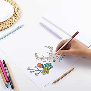 30 sheets Cardstock Paper 8 1/2 x 11 Inches for Crafts and Invitations (White)