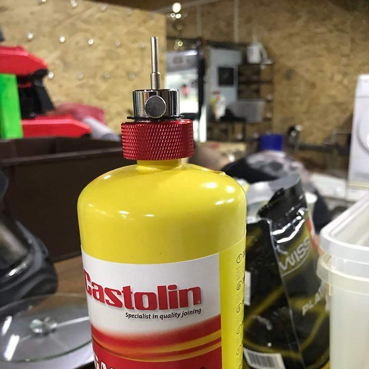 WSDMAVIS 1 Pcs Gas Refill Adapter Propane Filling Adapter Outdoor Camping Hiking Inflate Propane Canisters Connectors for Green Gas Tank with Silicone Oil Port