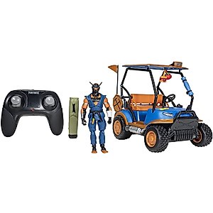 FORTNITE Stinger Wrap ATK Deluxe Feature Vehicle - 10 Inch All Terrain Vehicle (Stinger Wrapped) with Remote Control, Includes 4 Inch Copper Wasp Action Figure and 1 Power Punch Harvesting Tool