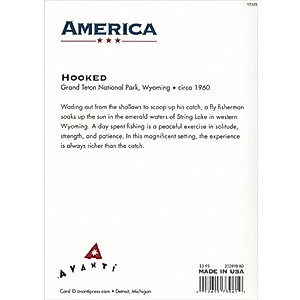Fly Fisherman - Avanti America Collection Birthday Card