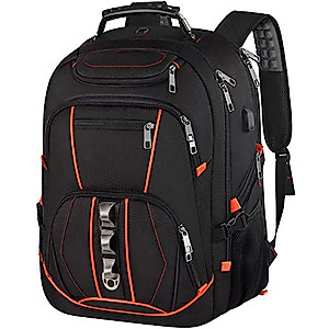 Travel Laptop Backpack,Extra Large 18.4 inch Gaming Laptop Backpacks with USB Charging Port,Big Capacity TSA Friendly RFID Anti Theft Pocket Durable College School unisex Heavy Duty Computer Bookbag