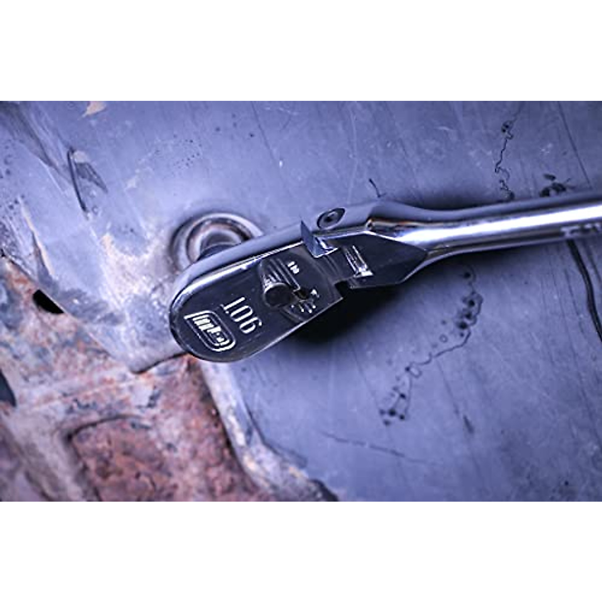 GEARWRENCH 4 Piece 1/4", 3/8" & 1/2" Drive 90 Tooth Full Polish Flex-Head RATCHET Set - 81230T, Multicolored