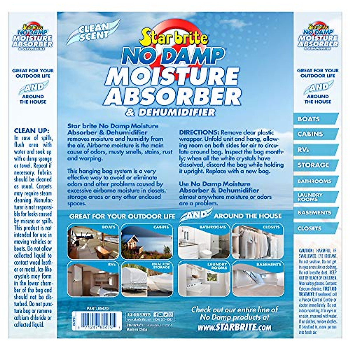 STAR BRITE No Damp Dehumidifier Hanging Bag - 16 OZ (085470)