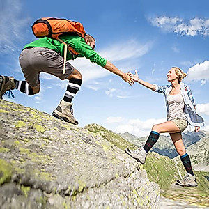 FuelMeFoot Compression Socks For Women Men - 20-30mmHg Best for Circulation,Running,Nurse, Hiking, Pregnancy,Sports,Travel