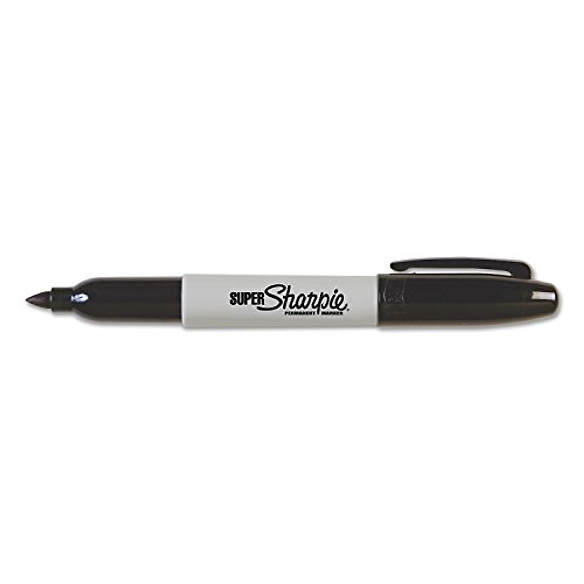 SHARPIE 33666Pp Super Permanent Markers Fine Point Black 6/Pack