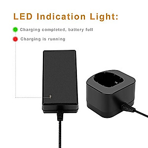 Shentec 18V Lithuim Charger p118 p117 Compatible with Ryobi 18V Li-ion Battery P118b P102 P103 P104 P105 P106 P107 P108 P109 BPL-1815 BPL-1820G BPL18151 (Not Compatible with Ni-MH/Ni-Cd Battery)