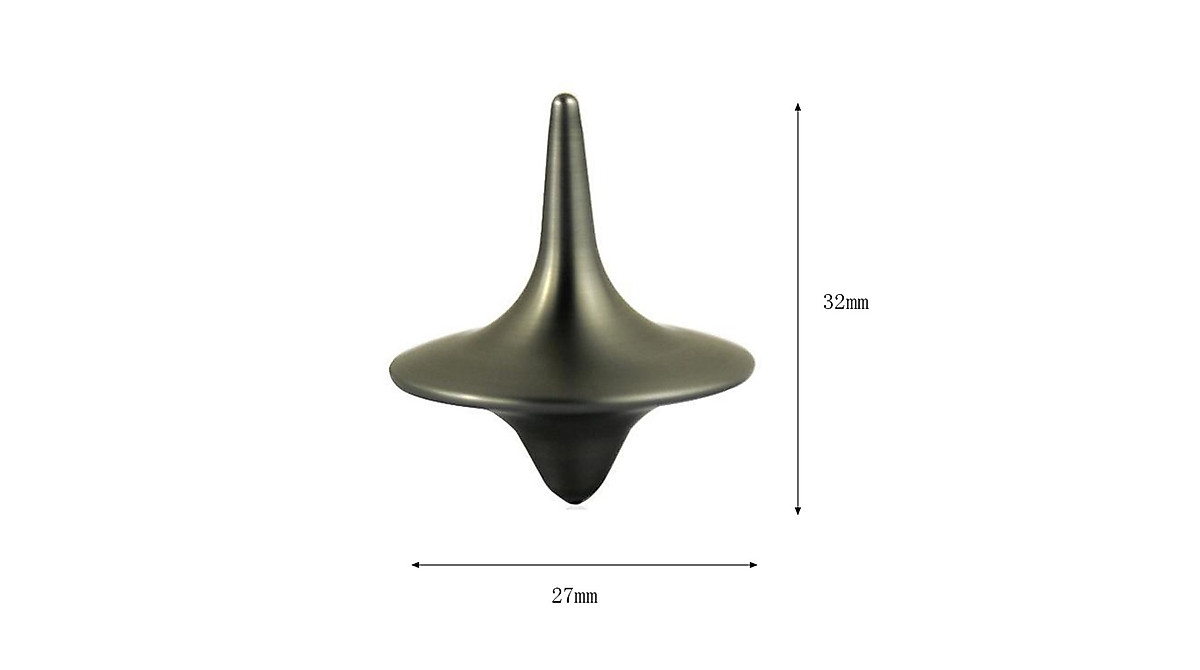 Silver Mini Spinning Top Toy for Kids & Adults