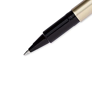 Uni-ball Deluxe Rollerball Pens, Fine Point (0.7mm), Black, 3 Count