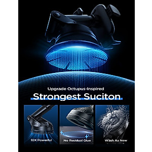 LISEN Car Phone Holder Mount, Dashboard Phone Holder for Car, [Upgrade Super Stickiness & Firmly Grip] Phone Mount for Car Universal Car Phone Holder Compatible for iPhone 14 13 Pro Max Mini Samsung