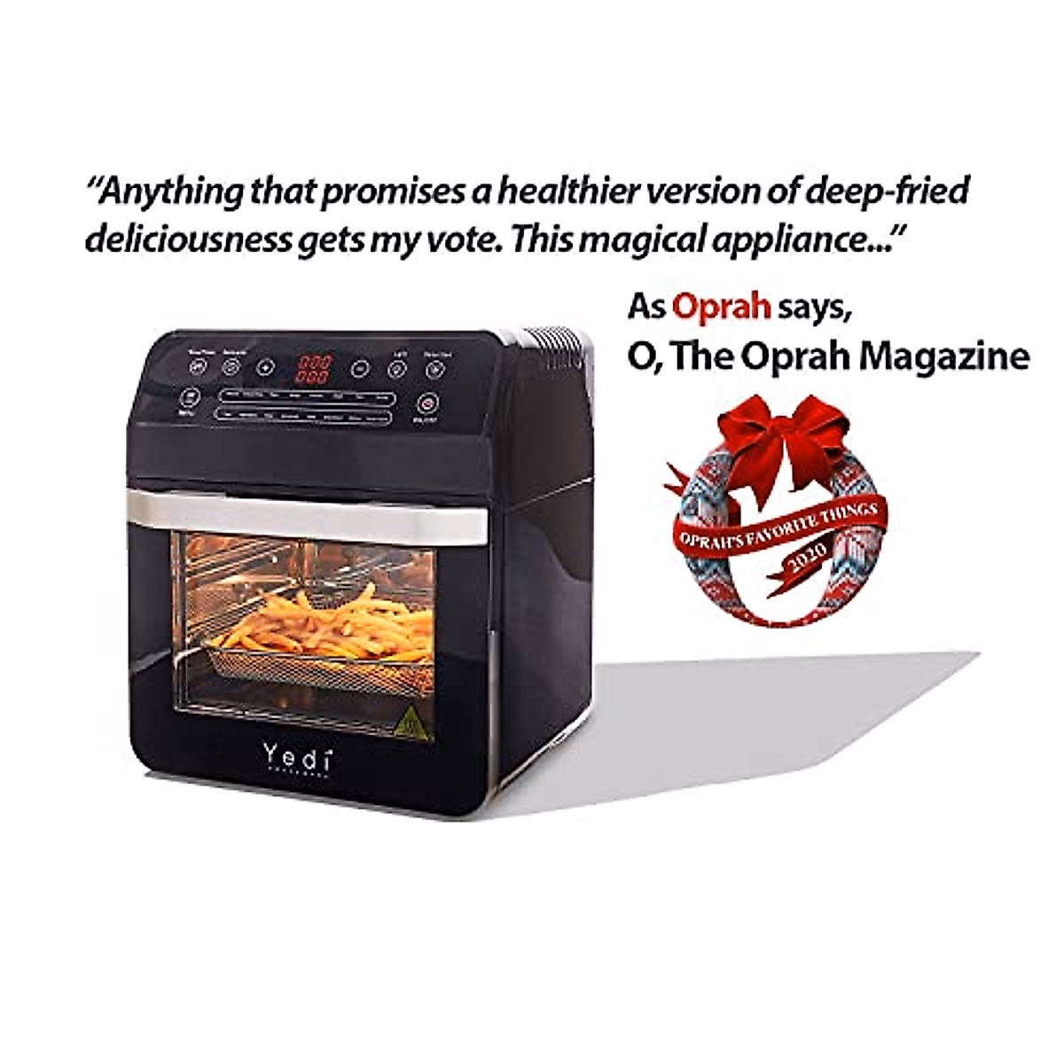 Yedi Total Package 18-in-1 Air Fryer Oven, Air Fryer with Rotisserie and Dehydrator + 100 Recipes, 12.7 Quart