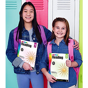 Spectrum Reading Comprehension Grade 7, Ages 12 to 13, 7th Grade Reading Comprehension Workbooks Covering Nonfiction and Fiction Passages, Analyzing and Summarizing Story Structure