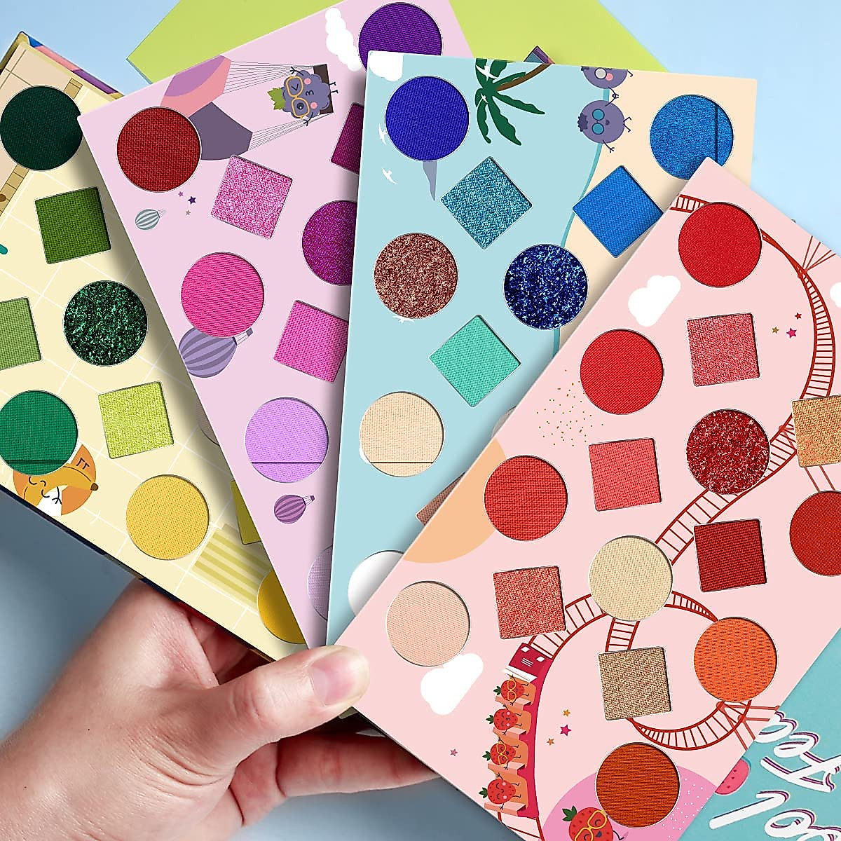 EYESEEK High Pigmented 64 Rainbow Eyeshadow Palette, All in One Gift Sets, Colorful Eye Shadow Plattet Make Up Matte Shimmer Glitter Cosmetics for Halloween Makeup