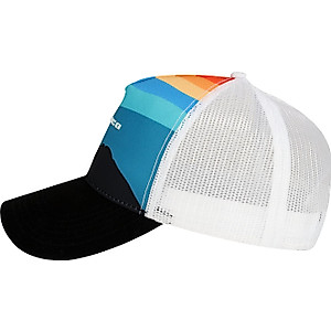 Ford Bronco Trucker Hat, Woven 6-Panel Baseball Cap, Black/White