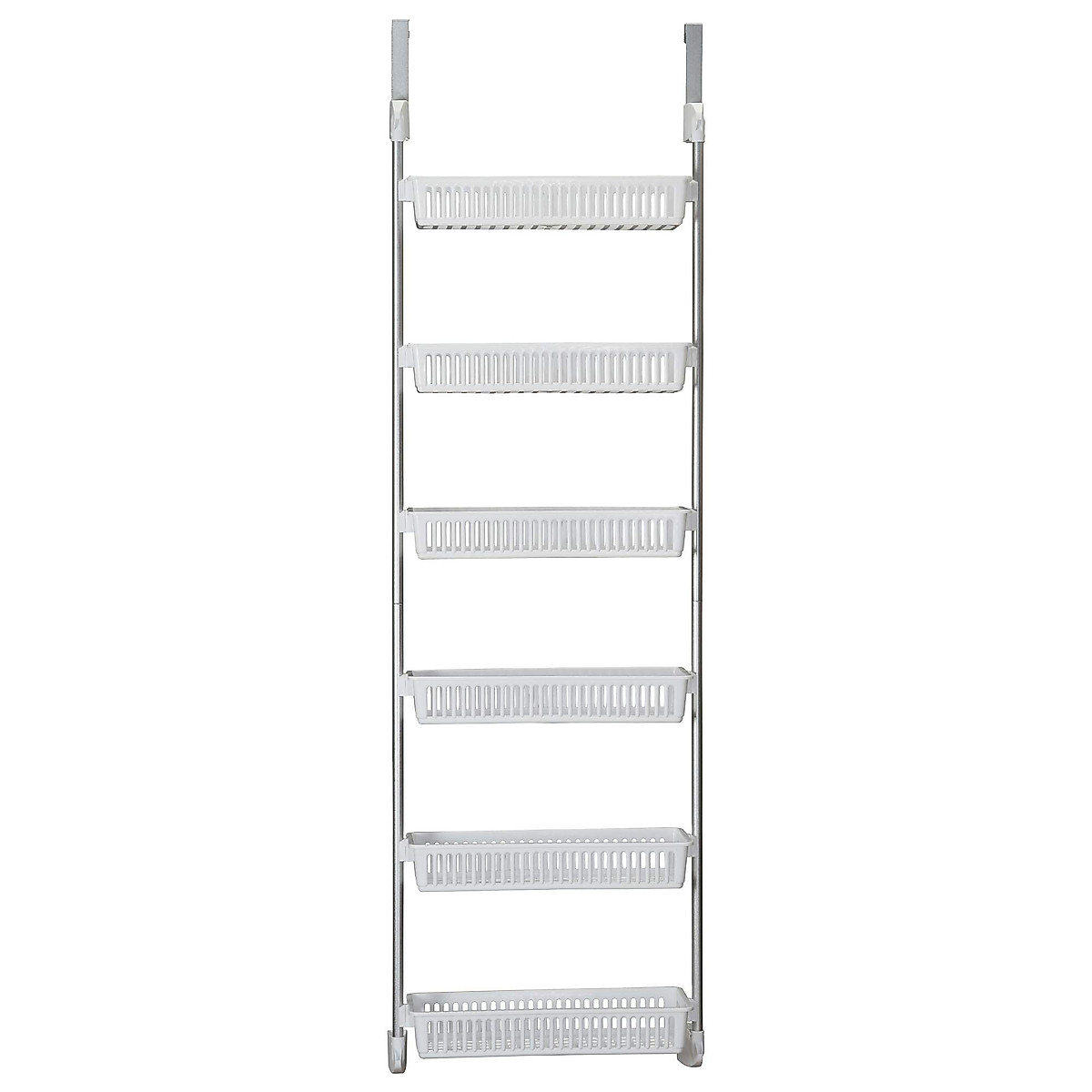 Household Essentials White 6-Tier Basket Over-The-Door Organizer