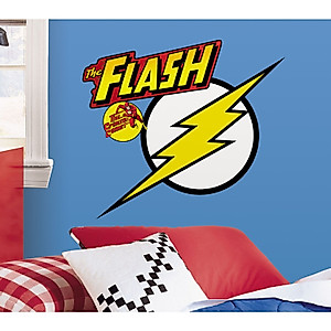 RoomMates RMK2399GM DC Classic Flash Logo Peel and Stick Giant Wall Decals