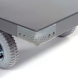 Global Industrial Platform Truck w/Steel Deck, 8" Pneumatic Casters, 48 x 30, 1200 Lb. Capacity