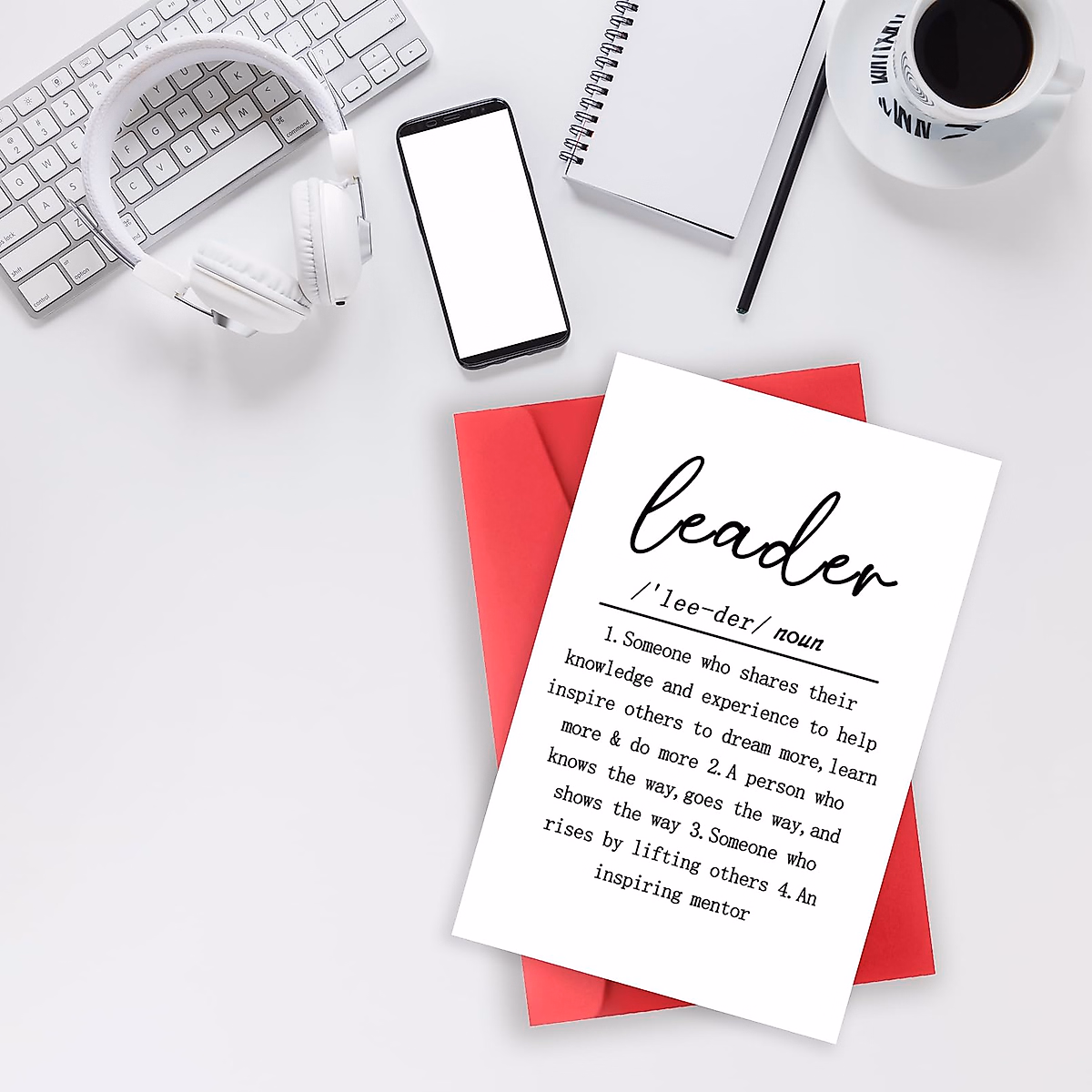 Perfect Bosses Day Card Gifts for Boss Leader, Humor Leader Definition Gift for Boss Lady, Happy Boss's Day Card for Your Leader, Boss Day Card from Staff Coworker Employee, Birthday Card for Leader