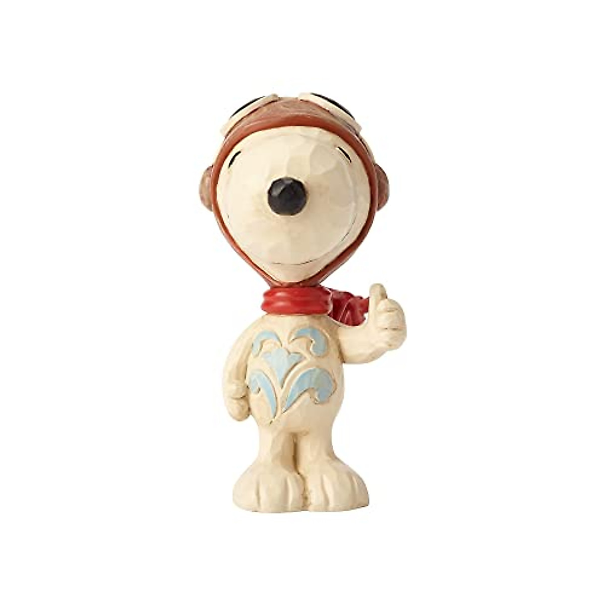 Enesco Jim Shore Peanuts Snoopy Flying Ace Miniature Figurine, 3 Inch, Multicolor