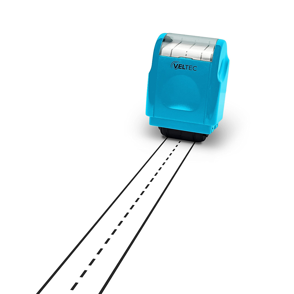 Veltec Dashed Handwriting Lines Practice Roller Stamp for Kids, Parents and Teachers (Light Blue)