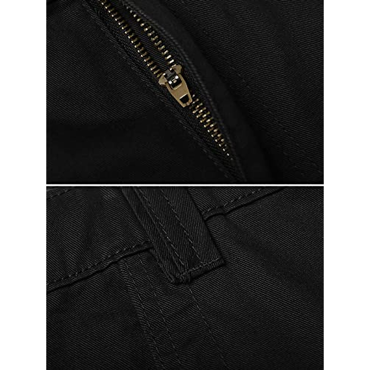 OCHENTA Men's Military Cargo Pants with 8 Pockets, Relax fit for Casual Work Combat Army Trousers Black 42