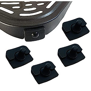 4PCS Air Fryer Rubber Bumpers for COSORI 6.8 Quart/ 4 Quart Air Fryers, Upgraded Air Fryer Silicone Rubber Feet, Rubber Tabs, Rubber Tips, Rubber Stoppers for COSORI 6.8QT Air Fryer Tray