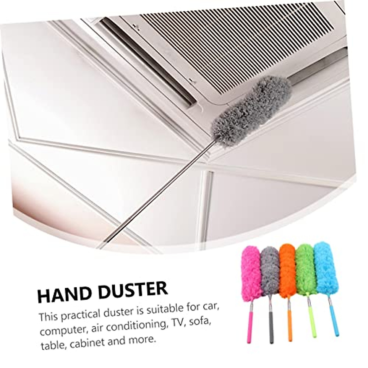 PLAFOPE 5pcs Duster Home Cleaning Brush Dusting Brush Cleaning Tool auto Tools car Cleaning Brush Household Cleaning Automotive Tools Hand Tools car Tools Fiber Telescopic Fan