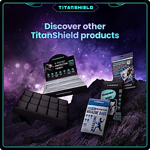 TitanShield 1000 Premium 60-Microns Ultra Clear Standard Size Perfect Exact Fit Inner Card Sleeves. Perfect for Double-sleeving and Compatible with Pokemon Cards MTG Magic The Gathering Lorcana