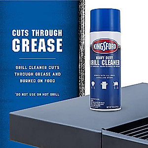 Kingsford Heavy Duty Spray-On Grill Cleaner Aerosol | Cuts Through Grease and Grime on Contact | Makes Grill Cleaning Effortless, Great for Grills or Ovens | 14.5 ounces