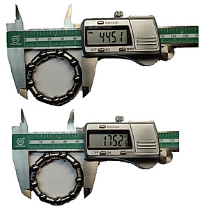 Jaceyon Bike-Ball-Bearing-Retainer, Bicycle-Ball-Bearings, 5/16" x 9-Balls-Bike-Crank - 4 Pcs Replacement Mountain Bike Parts Repair Accessories for MTB Bicycle Crank Bottom Bracket