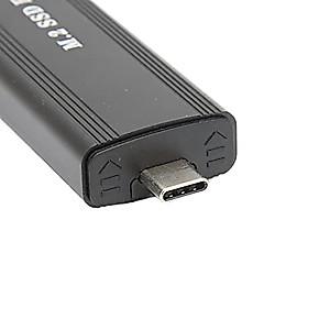 lonuo M.2 SSD Enclosure, M.2 NVME NGFF SSD Enclosure Adapter Plug and Play 10Gbps Dual Protocol Tool Free for Tablet for Desktop (Black)
