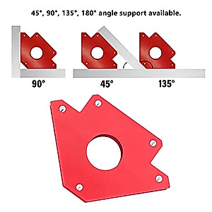Welding Magnet 5in 75lbs Welder Magnet Holder Angle Support Fixture Tool Stainless Steel Welding and Cutting Accessories,Metal Magnetic Holder,Metal Working Magnet Tools Holder Support Aids