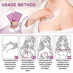 Breast Enhancement Cream, 100g Natural Breast Enlargement Cream for Breast Growth & Bigger Breast, Boob Cream with Gentle Formula to Lift, Firm & Tighten Breast