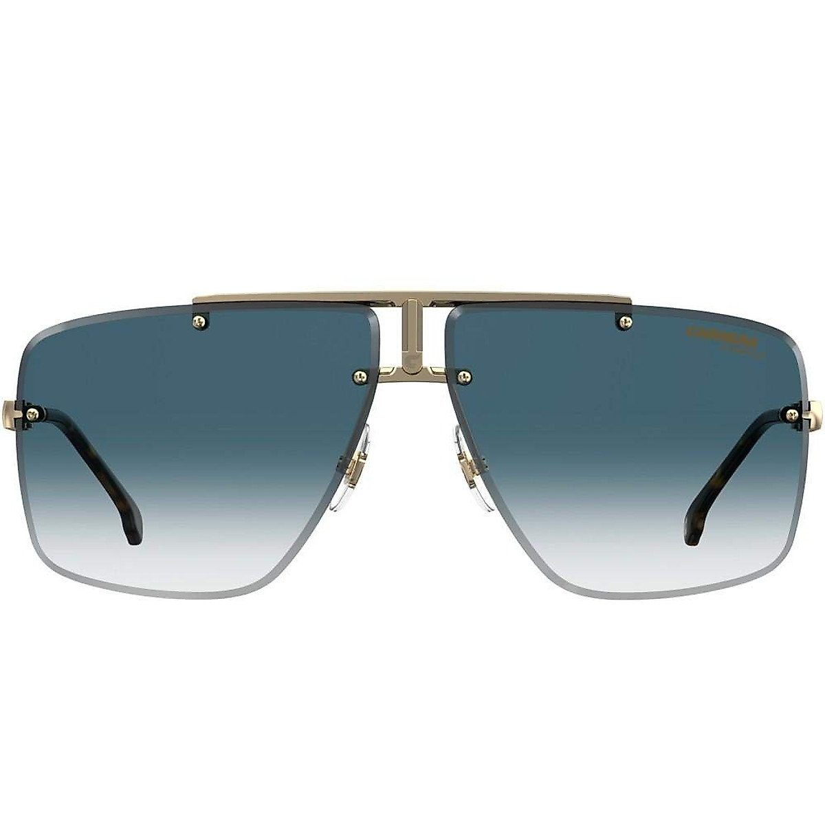 Carrera 1016/S Navigator Sunglasses, Gold/Blue Shaded, 64mm, 11mm