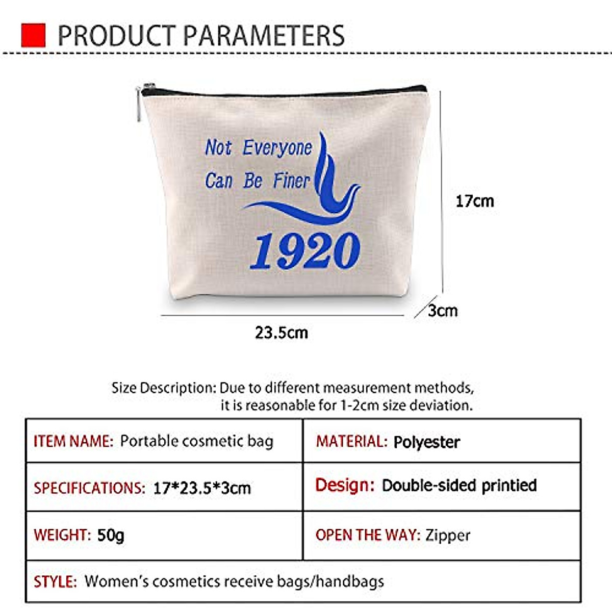 G2TUP Blue and White Dove Cosmetic Pouch Not Everyone Can Be Finer Greek Sorority Makeup Bag(Dove)